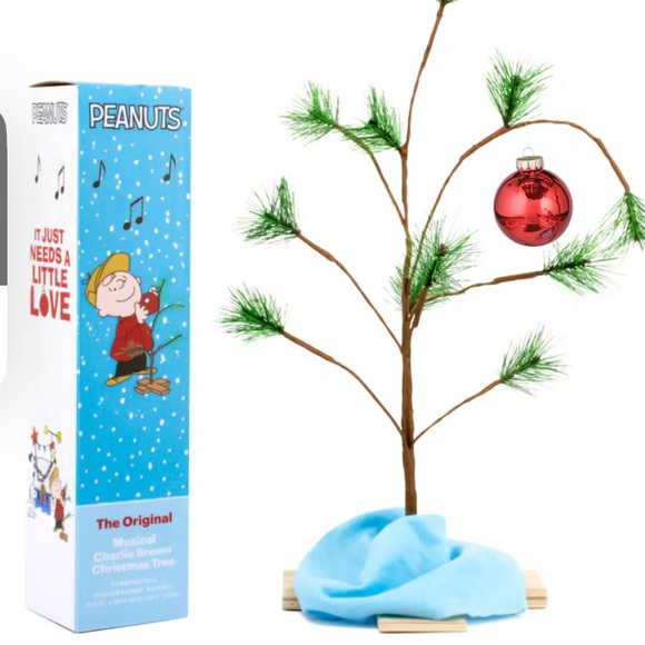 Peanuts | Holiday | Peanuts 24inch Musical Charlie Brown Christmas Tree ...